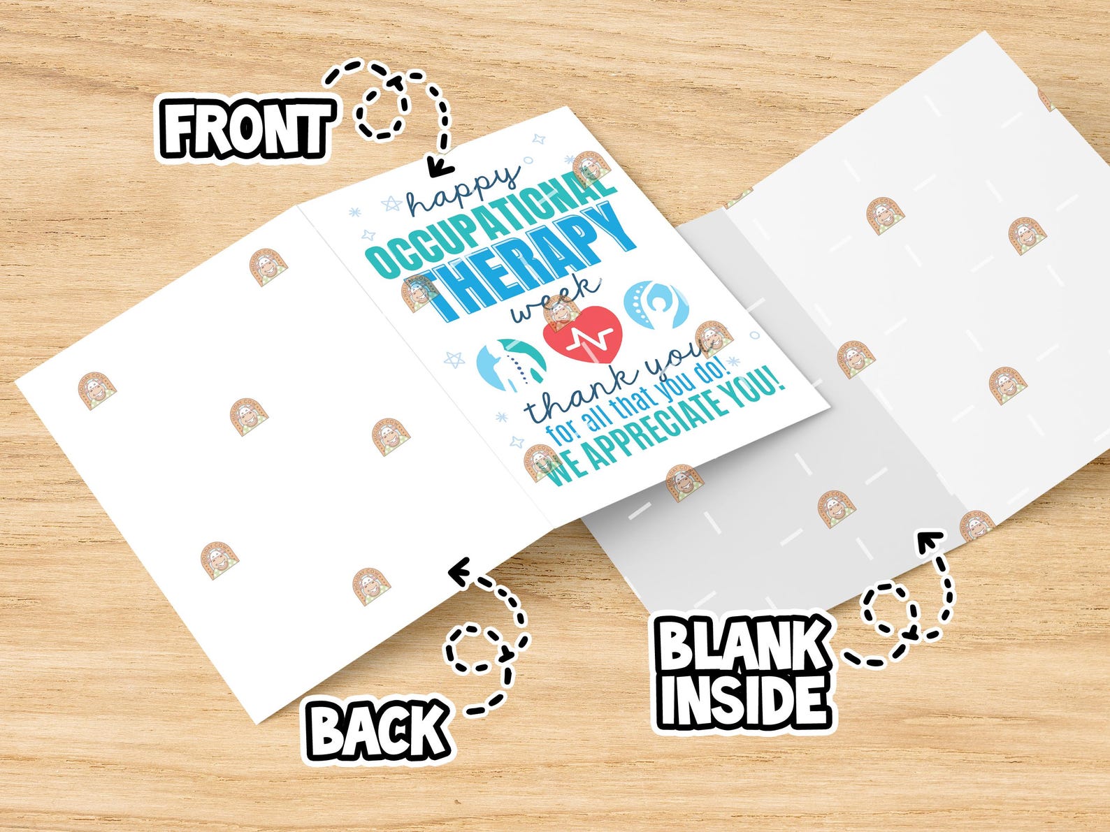 Occupational Therapy Week Card Printable, Occupational Therapists Gift ...