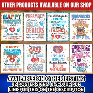 Pharmacy Week Gift Printable, Pharmacist Thank You Card, Happy Pharmacy ...