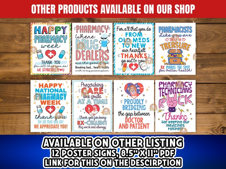 Pharmacy Week Gift Printable, Pharmacist Thank You Card, Happy Pharmacy ...