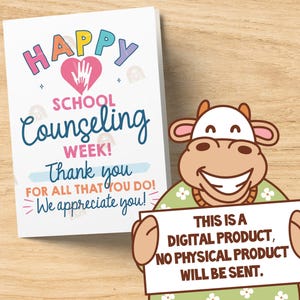 School Counseling Week Sign, Printable School Counselor Appreciation ...