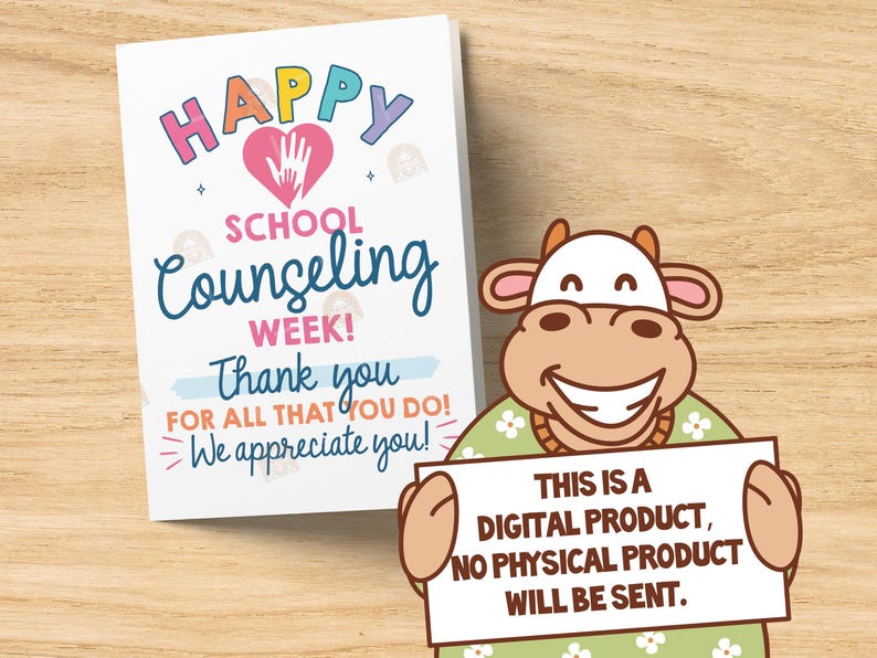 School Counseling Week Sign, Printable School Counselor Appreciation ...