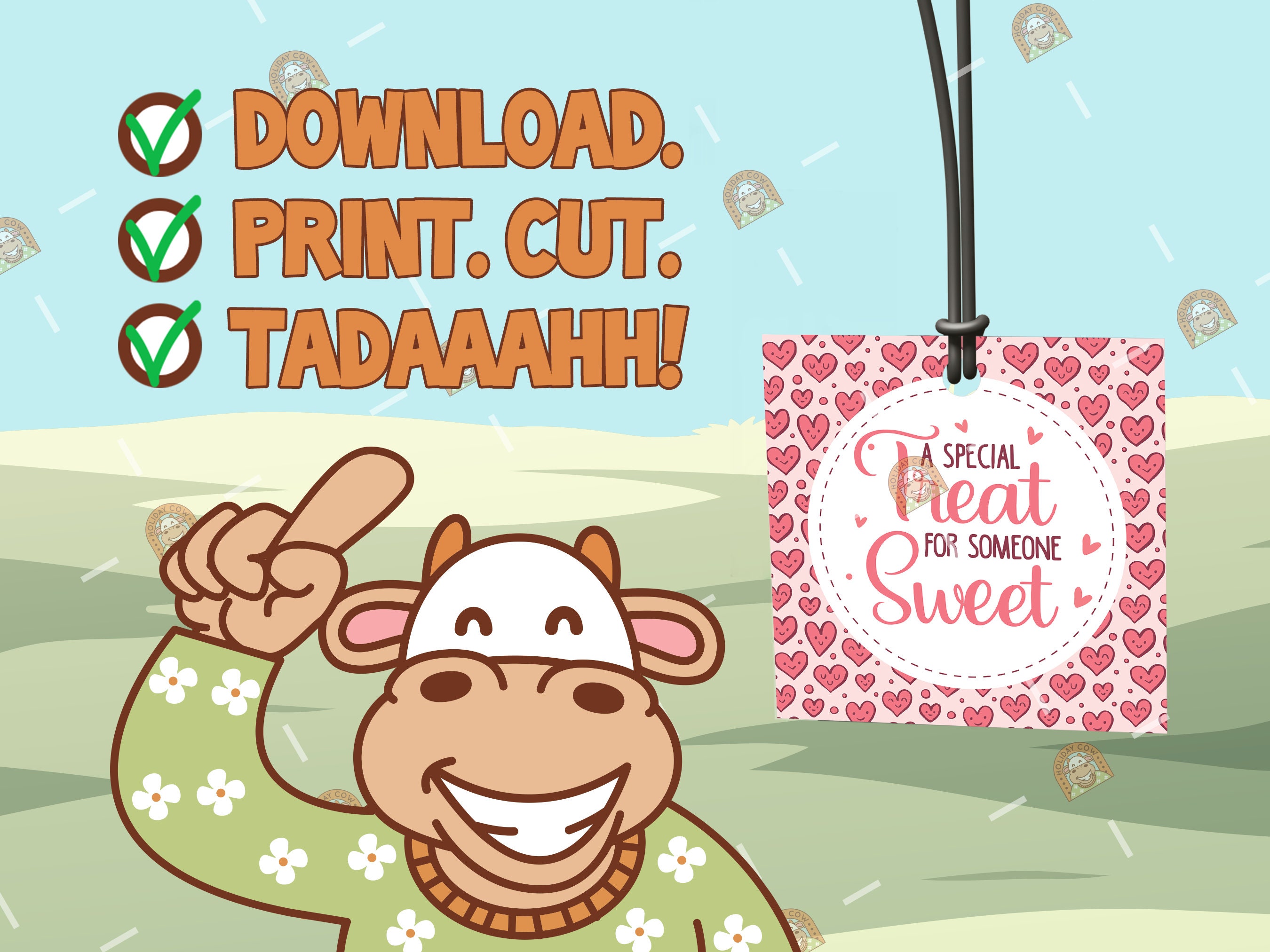 Printable Valentines Day Tags, Teacher Appreciation, Classroom Treat ...