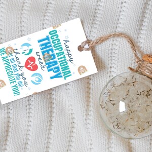Occupational Therapy Tags Card Printable, Occupational Therapists Gift ...