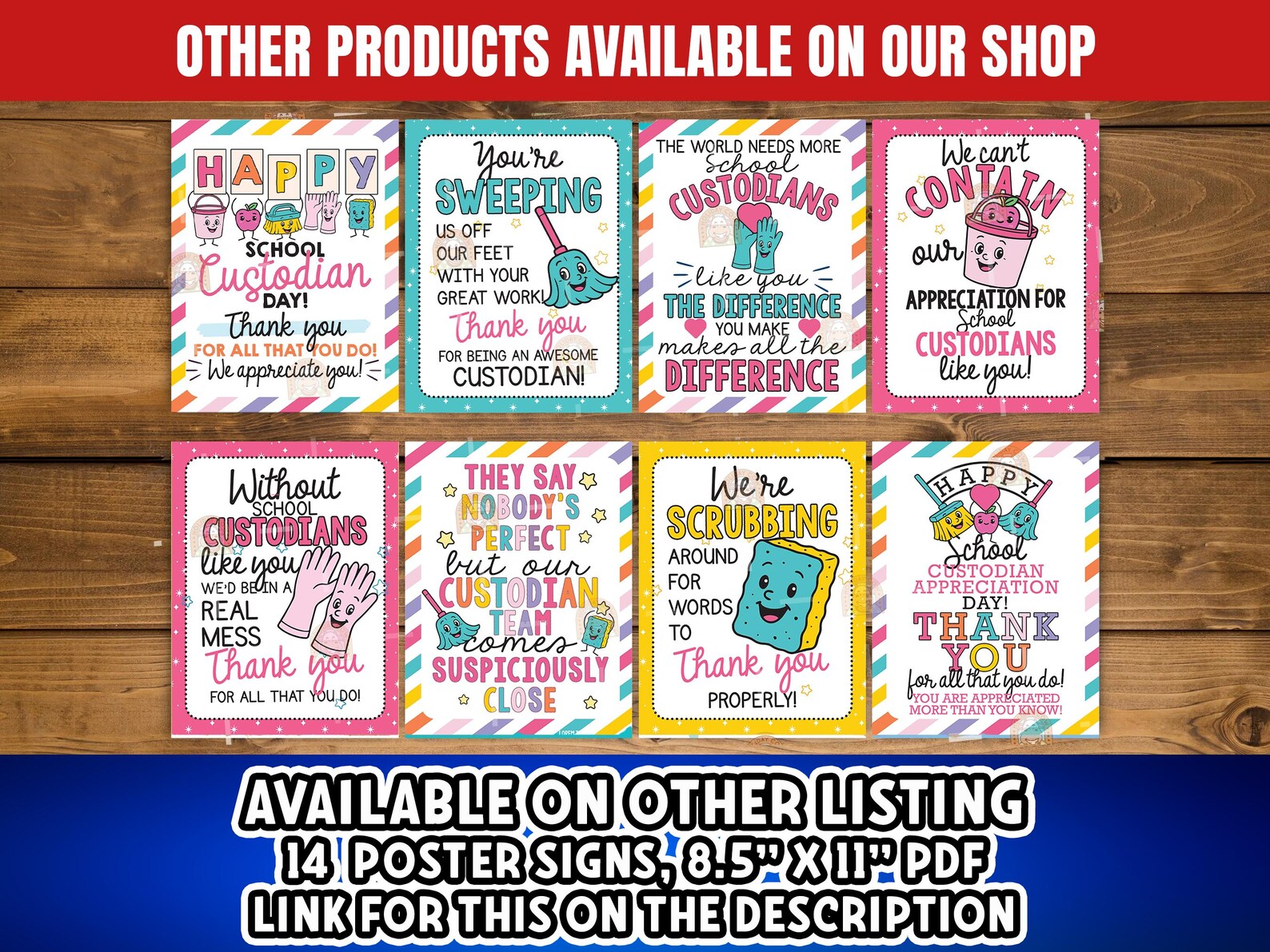 Funny School Custodian Gift Tag, Printable School Custodian ...