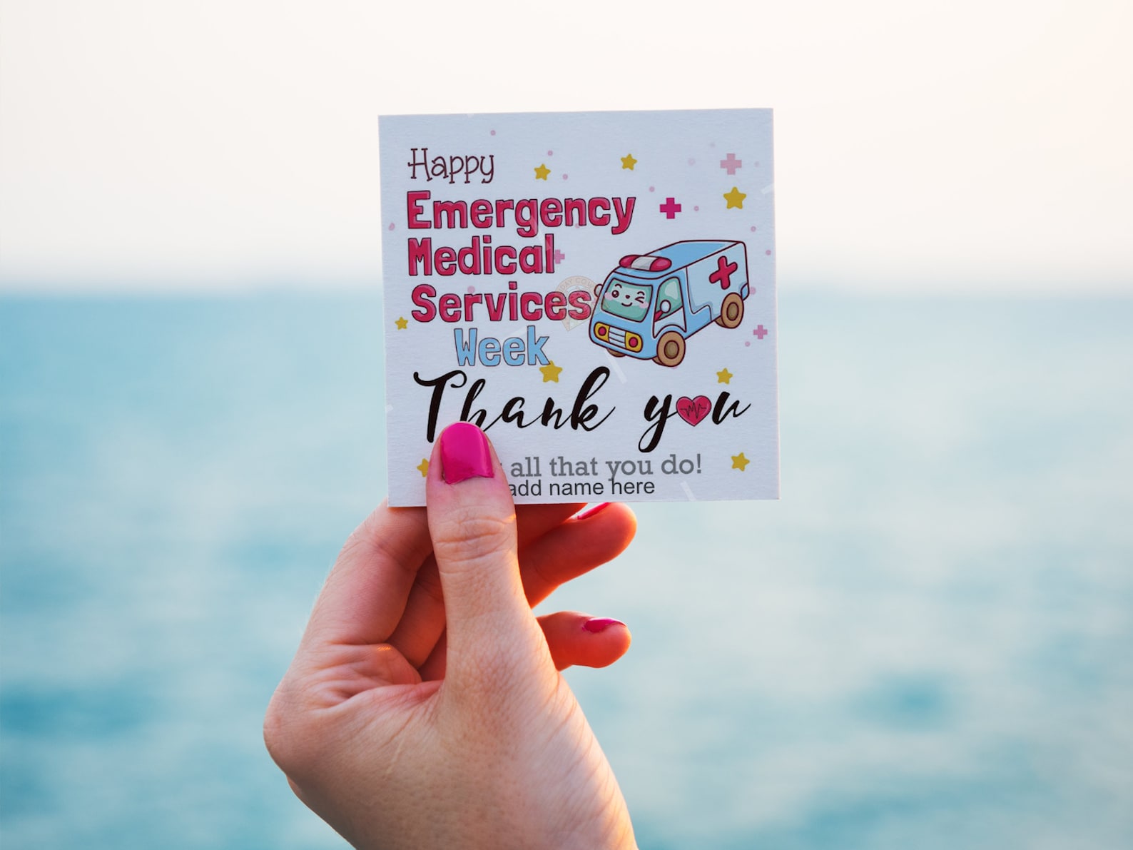 EMS Week Gift Tag, Ems Week Tag Printable, Ems Appreciation Tag ...