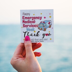 EMS Week Gift Tag, Ems Week Tag Printable, Ems Appreciation Tag ...