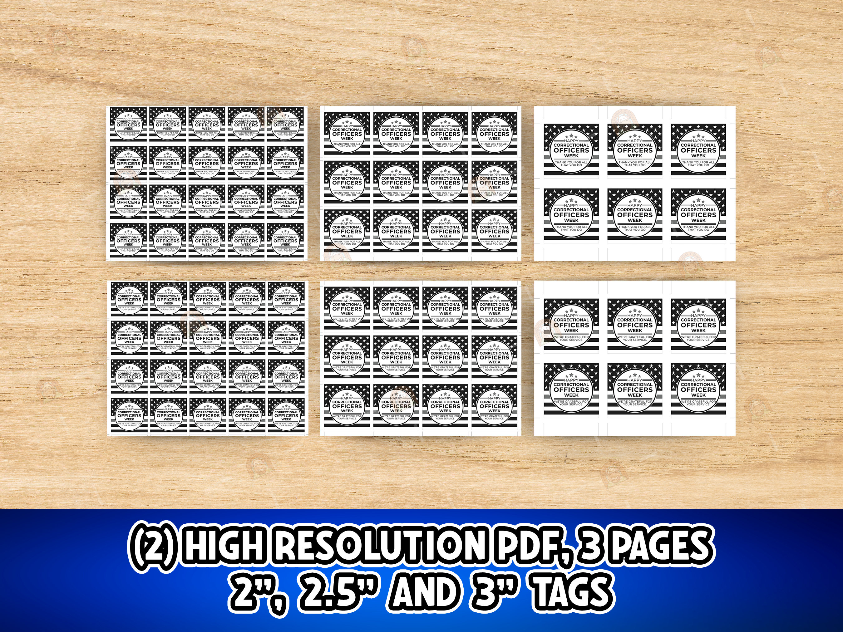 Correctional Officers Week Gift Tags Printable, Correctional Officer ...