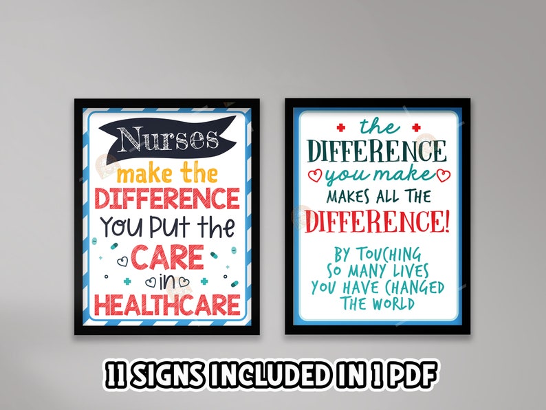 Nurses Week Signs Bundle, Printable National Nurses Week Poster, Nurse ...