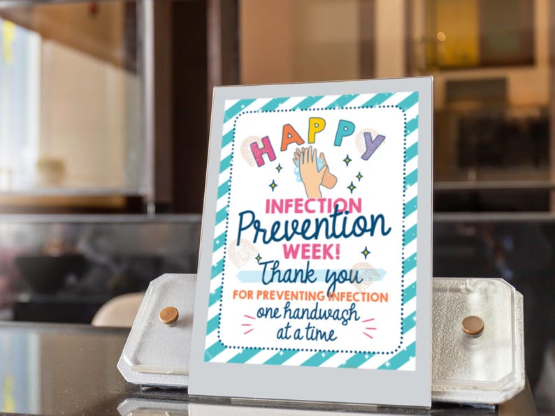 Infection Prevention Week Sign, Printable IP Week Sign, Hand Hygiene ...