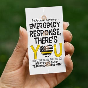 Public Safety Telecommunicators Gift Tag Printable, Telecommunicators ...