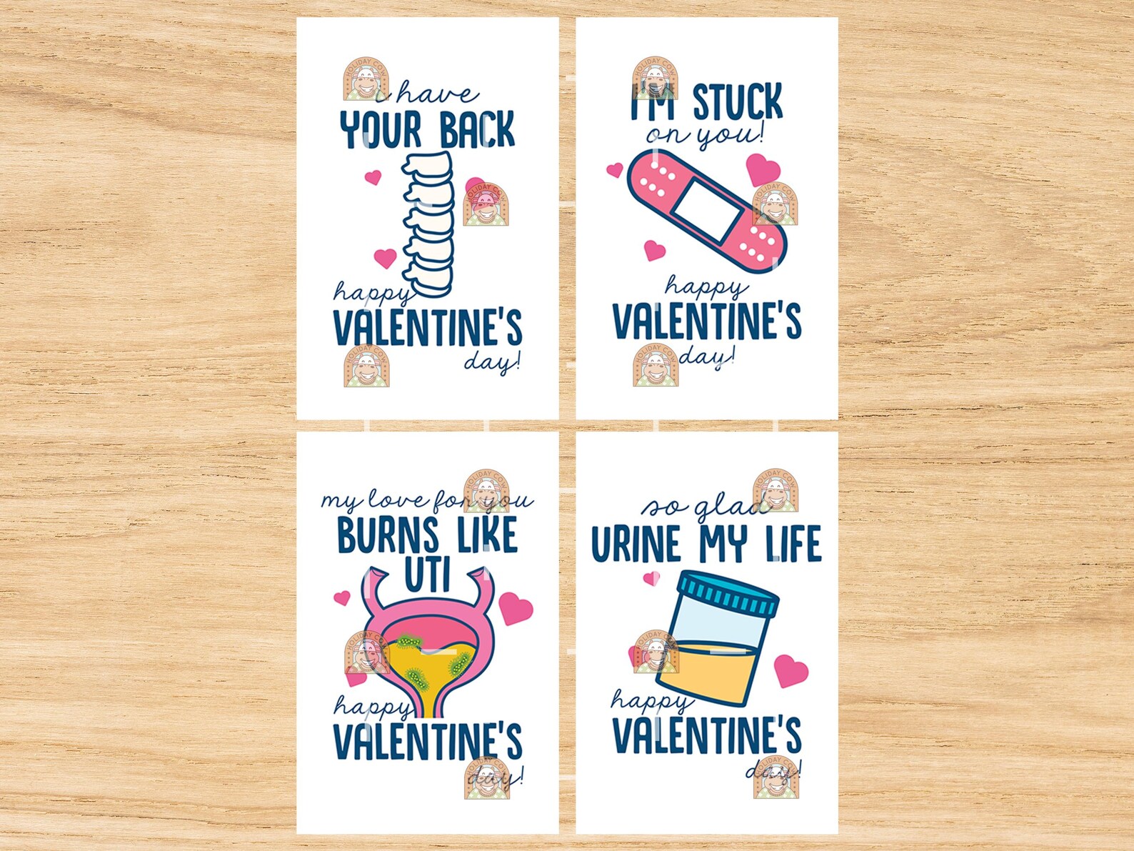 Funny Medical Valentines Day Cards for Nurses Printable, Healthcare ...