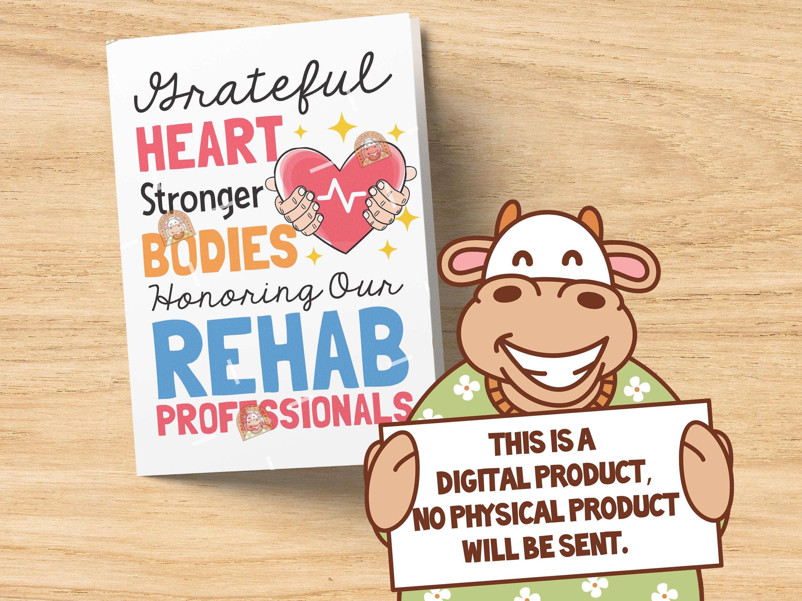 National Rehabilitation Week Card Printable, Happy Rehab Week Sign ...