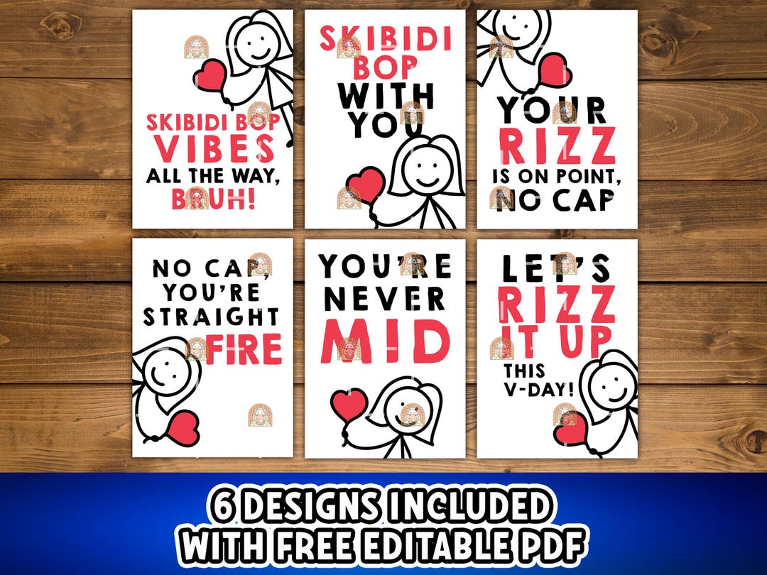 Slang Valentines Day Cards Printable, Bruh Valentine Cards, Girl Stick ...