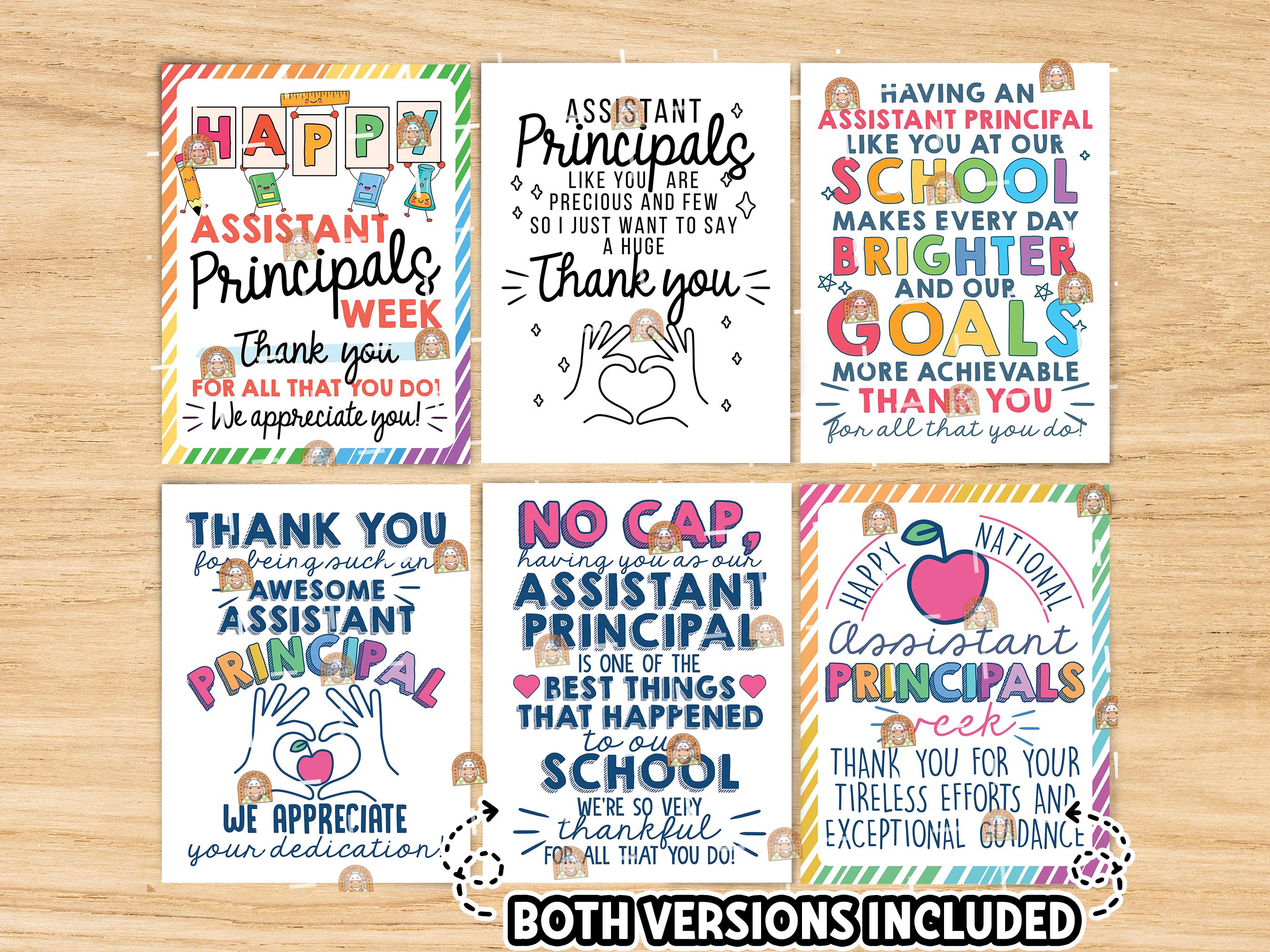 Assistant Principals Week Signs Printable, National Assistant ...