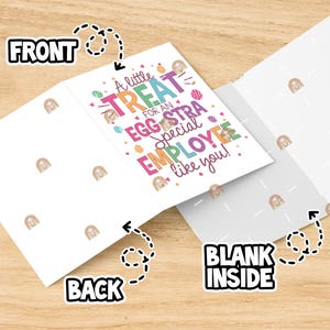 Easter Employee Gift, Printable Thank You Employee Easter Card, Staff ...