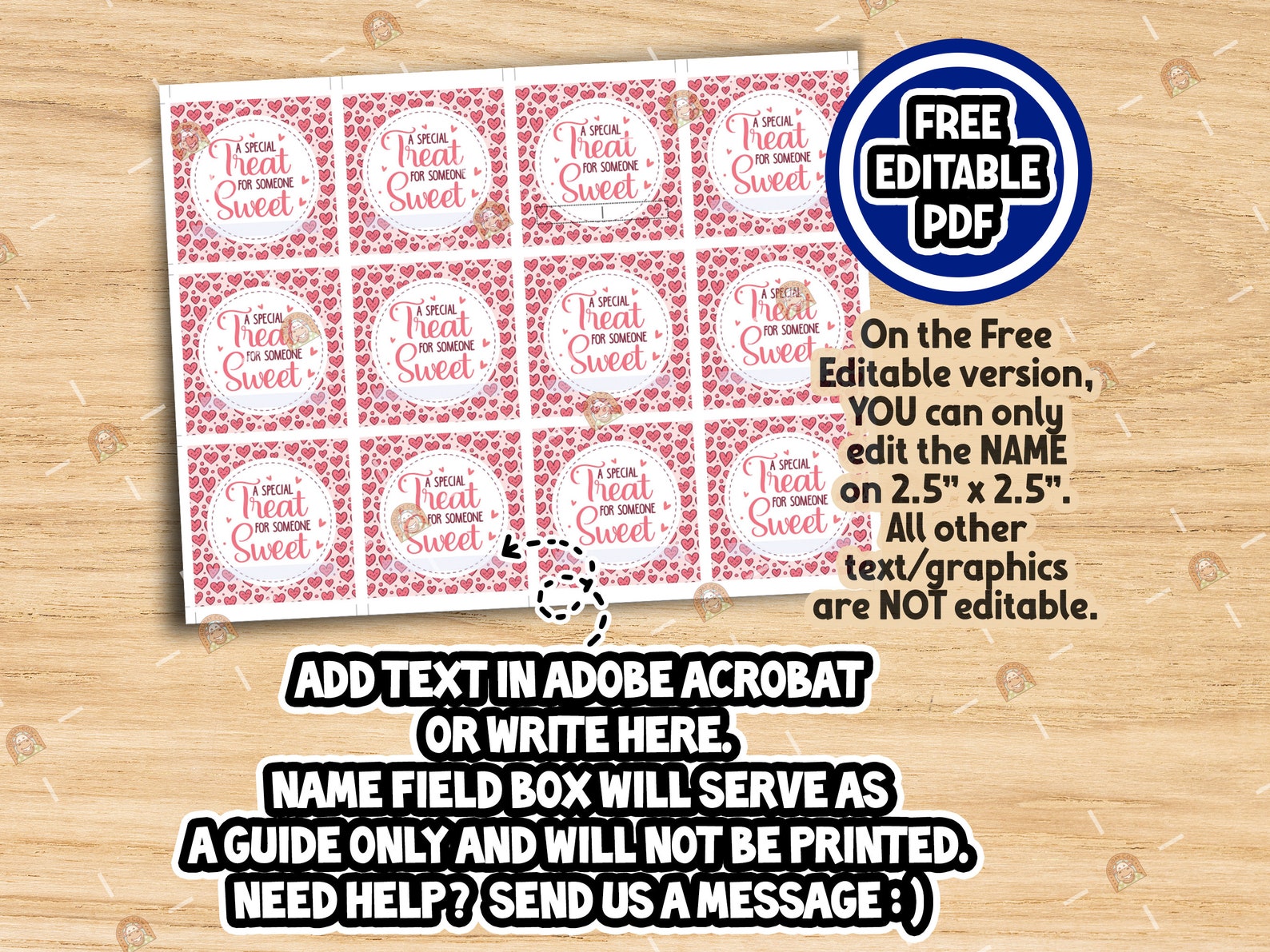 Printable Valentines Day Tags, Teacher Appreciation, Classroom Treat ...