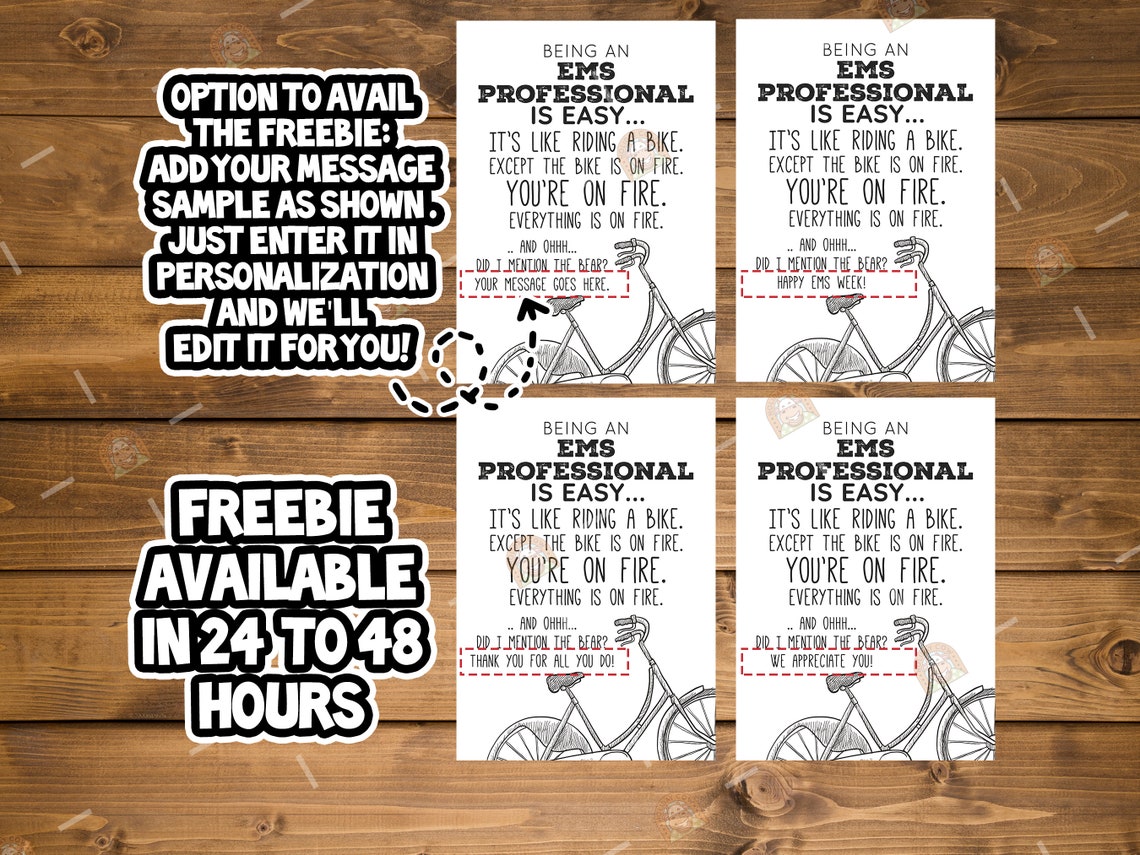 EMS Week Gifts, Ems Week Card Printable, Ems Appreciation, Emergency ...