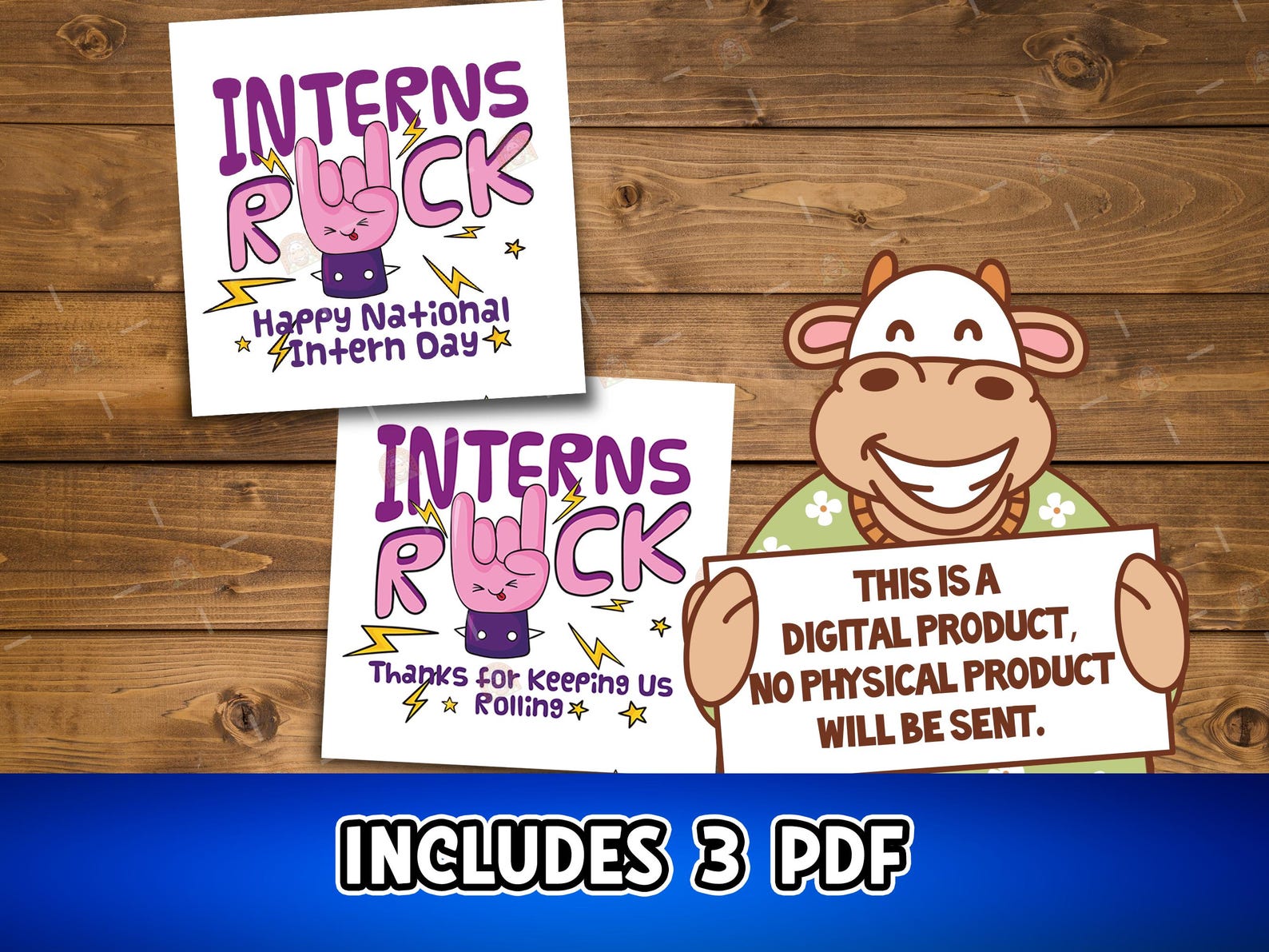 Intern Tag Printable, National Intern Day Gift Tags, Tags for Intern ...
