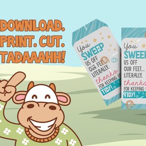 EVS Week Gift Tag Printable, Housekeeping Gift Tag, National Custodian ...