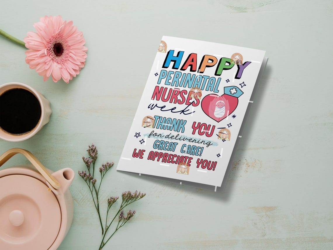 Perinatal Nurses Week Card Printable, Thank You Perinatal Nurse ...