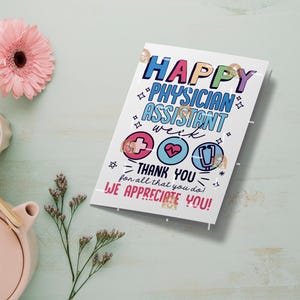Physician Assistant Week Card Printable, Physician Associate Gift ...