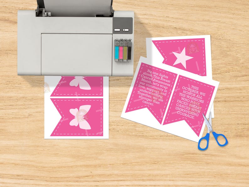 Breast Cancer Awareness Month Banner Printable, Breast Cancer Support ...