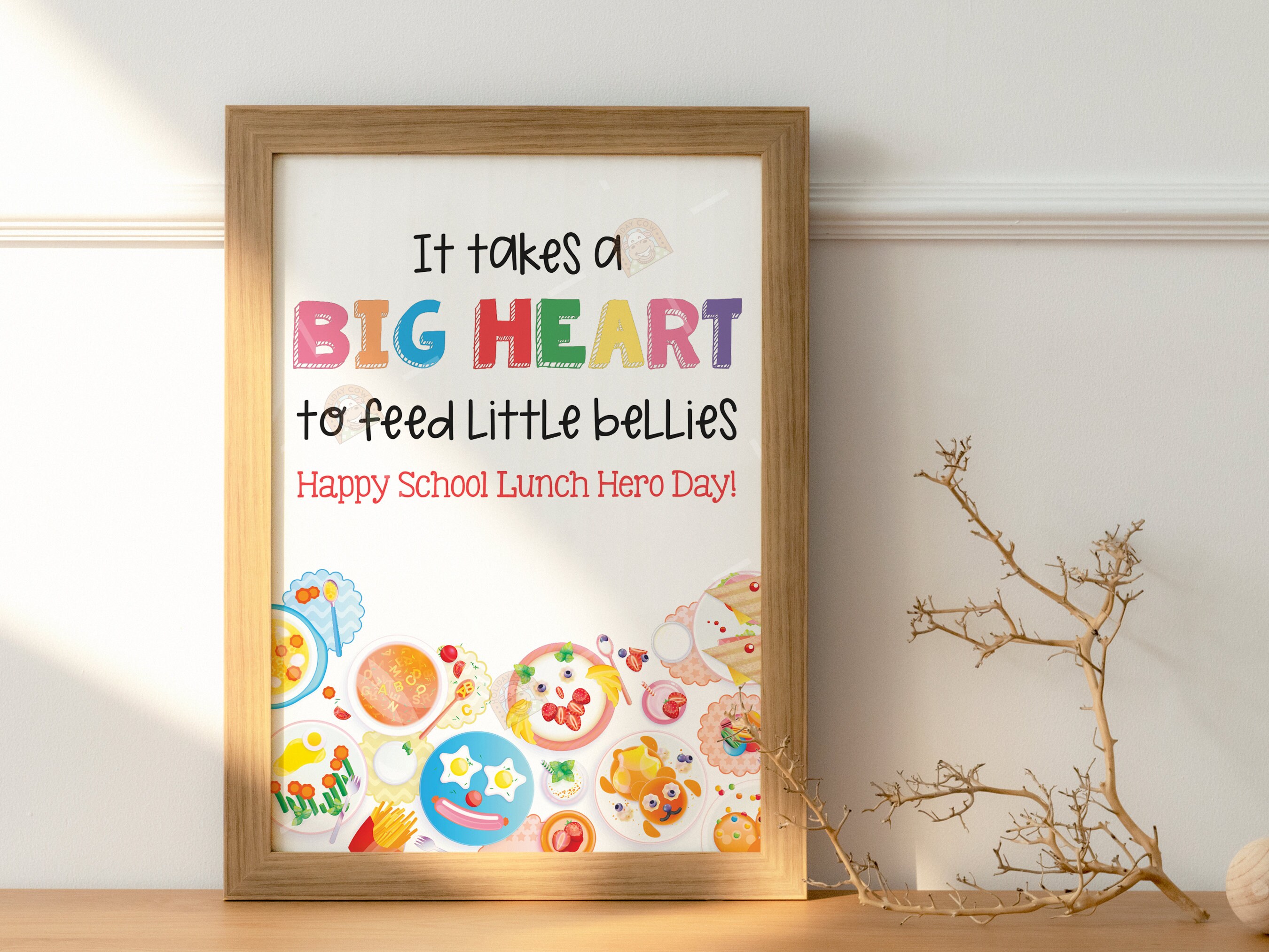 Personalized School Lunch Hero Day Card Printable, School Lunch Hero ...