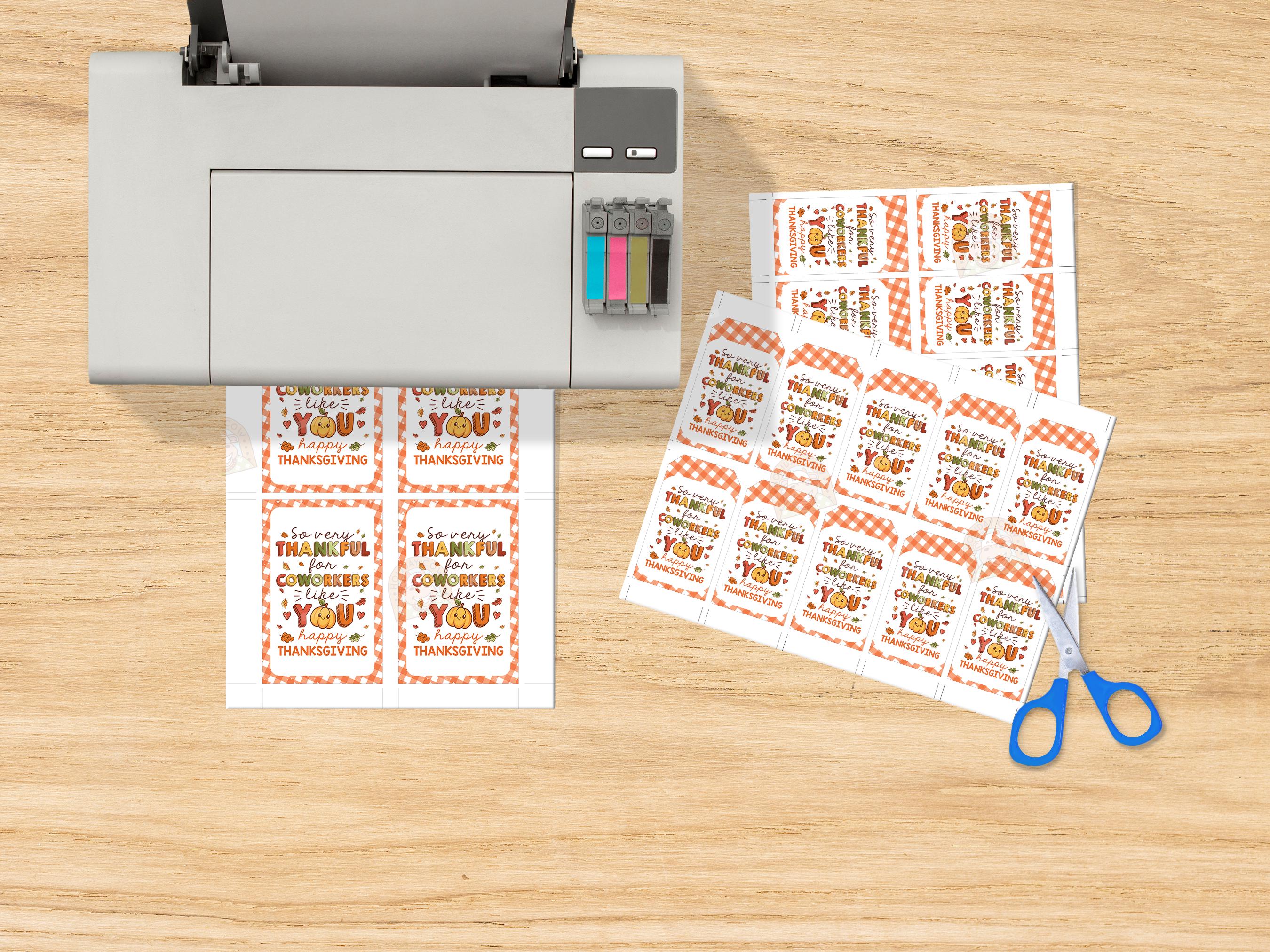 Thankful for Coworkers Like You, Printable Thanksgiving Coworker Gift ...