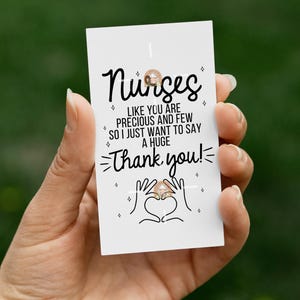 Nurse Tag, Thank You Nurse Gift Tag Printable, Happy Nurses Week Gift ...