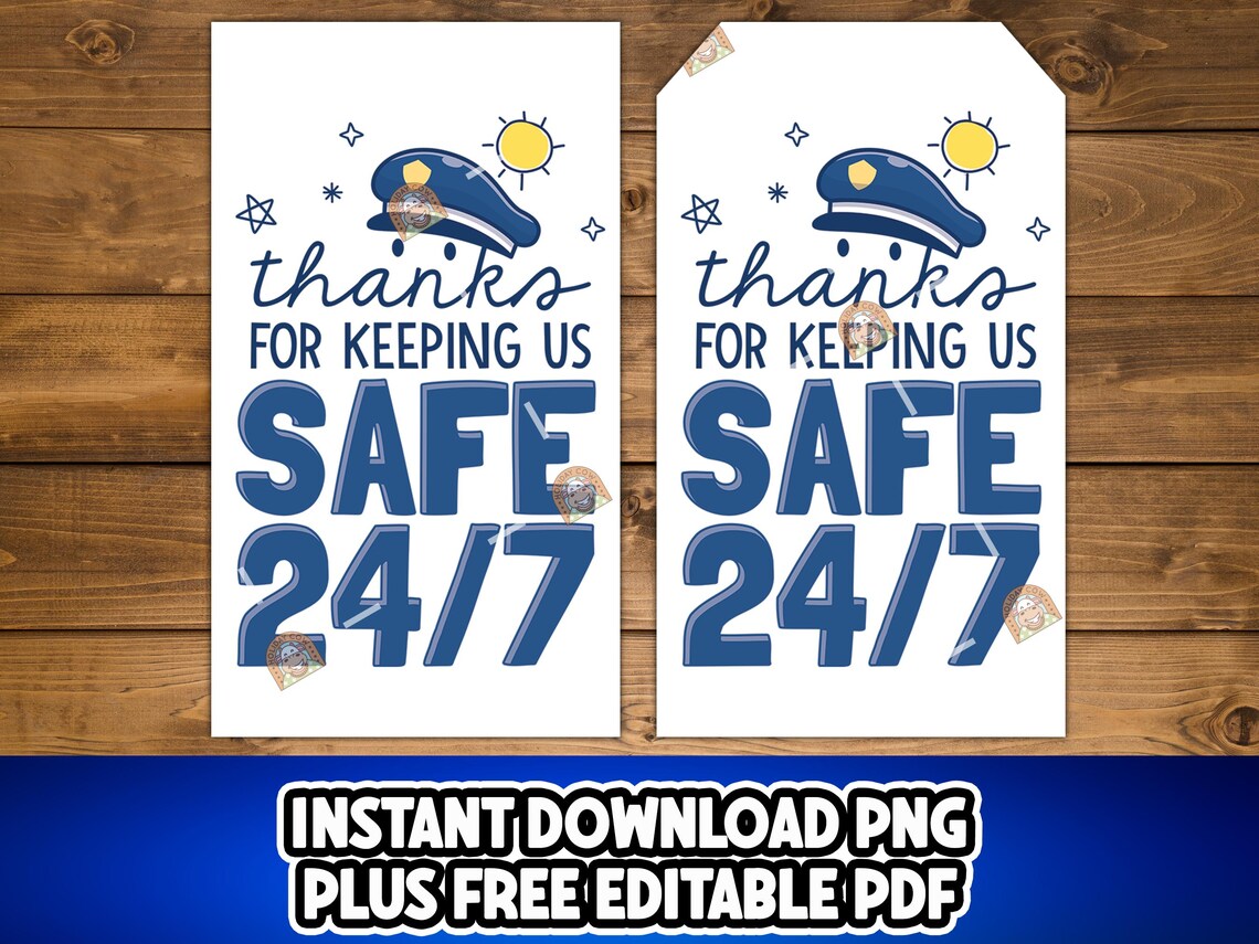 Security Officers Week Tags Printable, Police Officers Appreciation ...