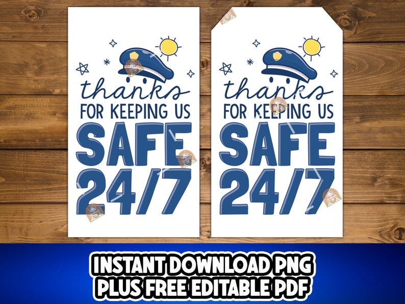 Security Officers Week Tags Printable, Police Officers Appreciation ...