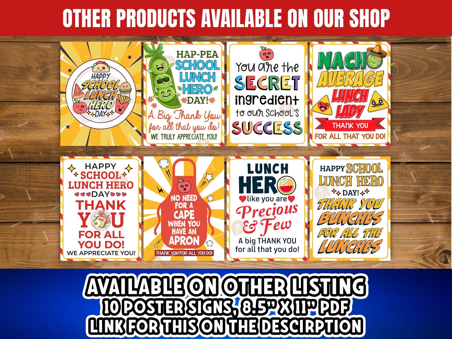 Printable School Lunch Hero Gift Tag, School Lunch Hero Day Tag, Lunch ...