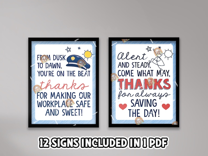 Security Officers Week Signs Printable, Security Officers Appreciation ...