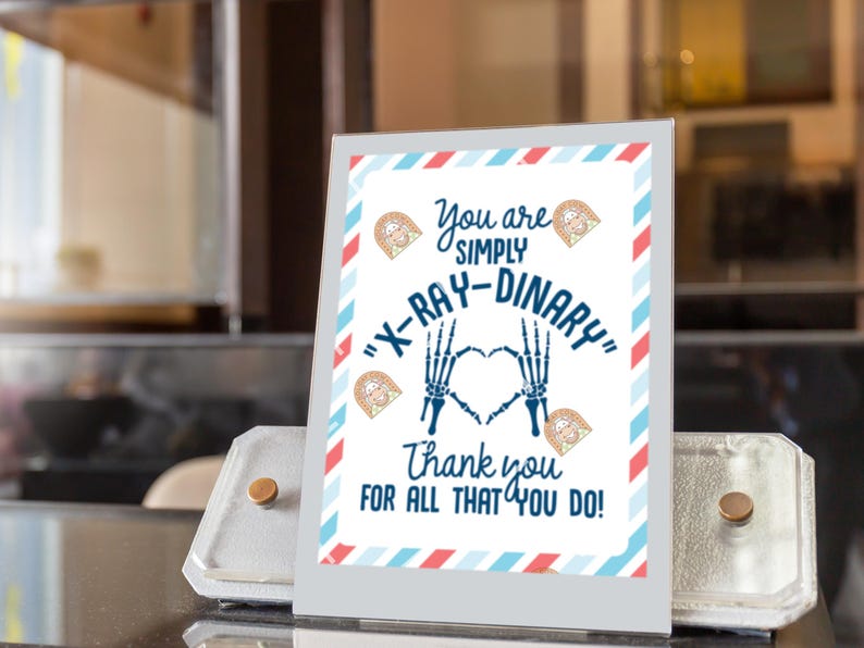 Hospital Week Gift, Printable Hospital Week Card for Rad Tech Thank You ...