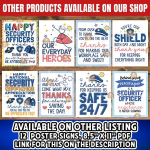 National Police Officers Week Gift, School Security Officers Card ...