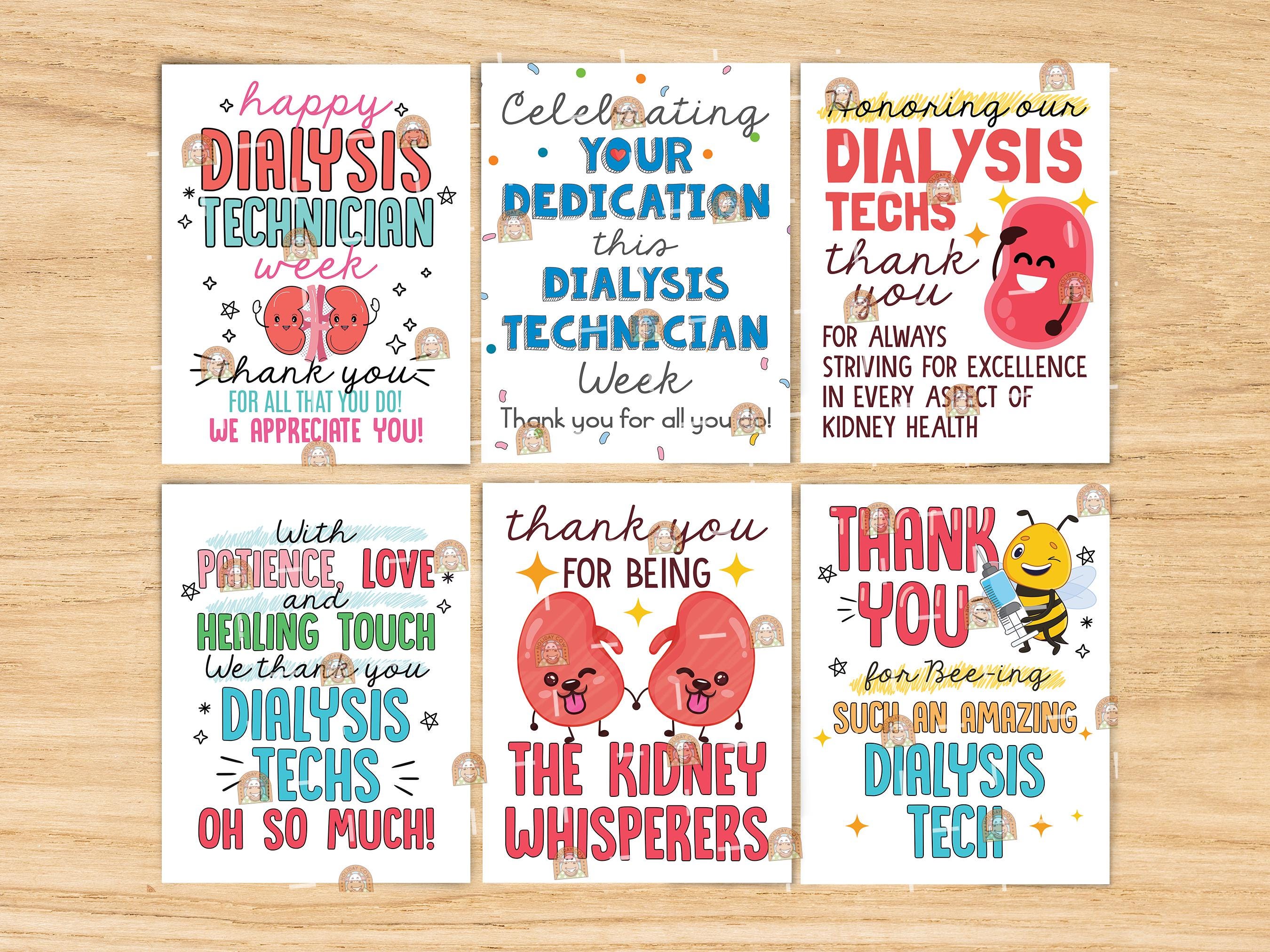 Dialysis Tech Gift, Dialysis Tech Week Printable Sign, Dialysis ...