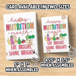 Nutrition Month Sign Printable, School Nutrition Month Décor, Nutrition ...