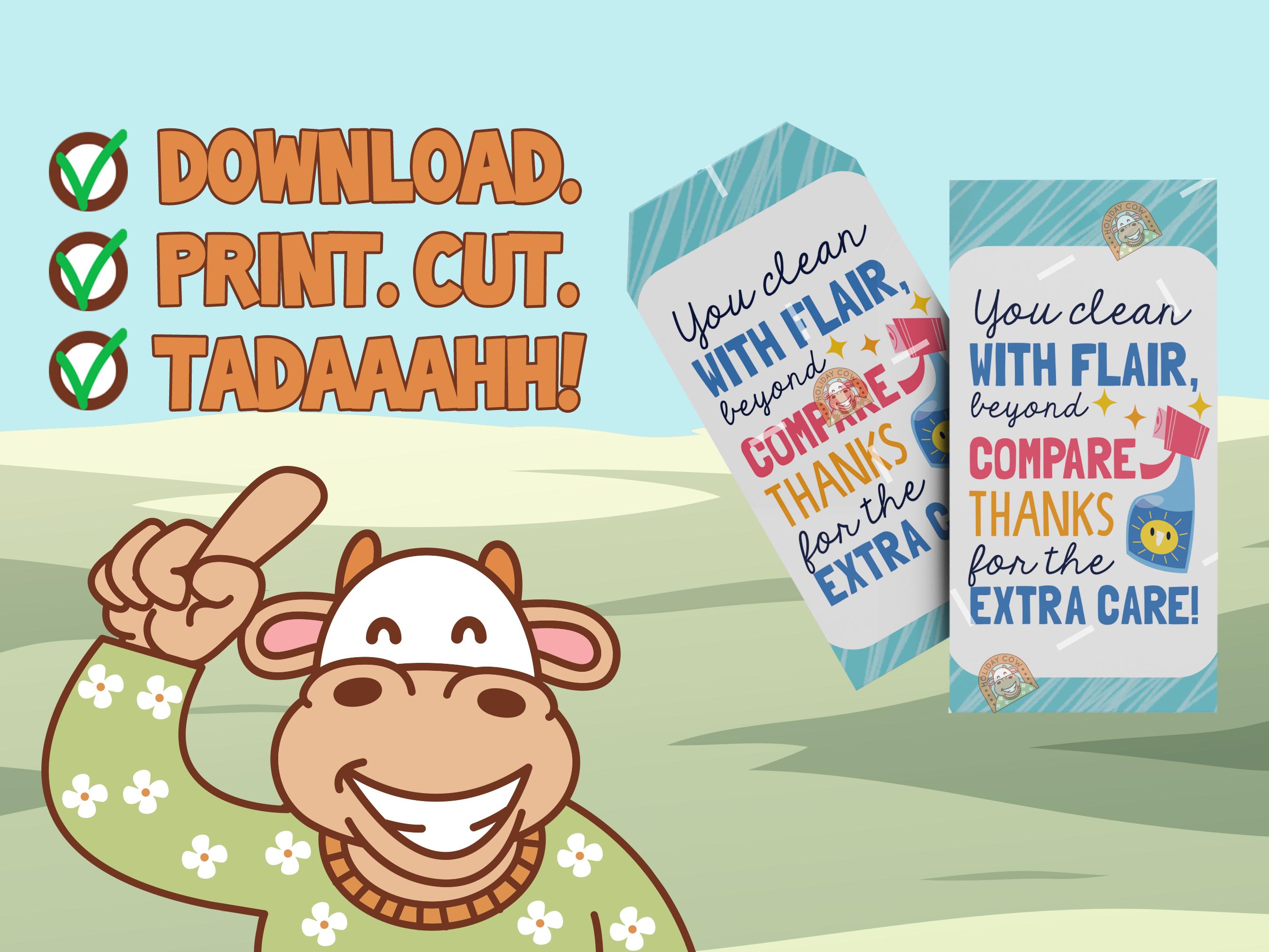 EVS Week Gift Tag Printable, Housekeeping Gift Tag, Housekeeping ...