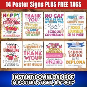 National School Counseling Week Signs Printable, School Counseling Week ...