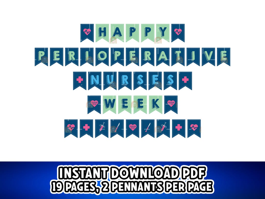 Perioperative Nurses Week Banner Printable, Perioperative Nurses Week ...