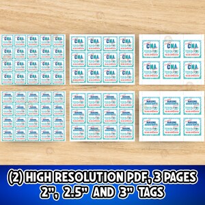 CNA Week Tags Printable, Certified Nursing Assistant Week Tag, Cna ...