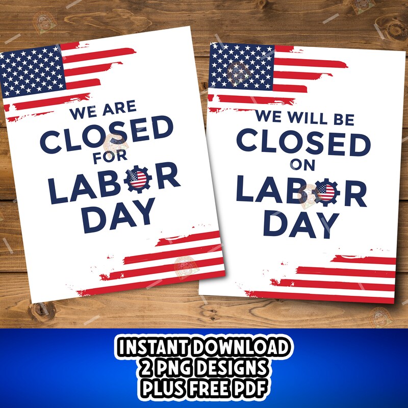 Closed for Labor Day Sign - Etsy