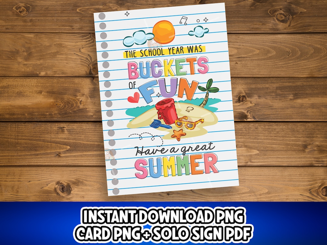 End of School Year Card for Students Printable, End of Year Card for ...