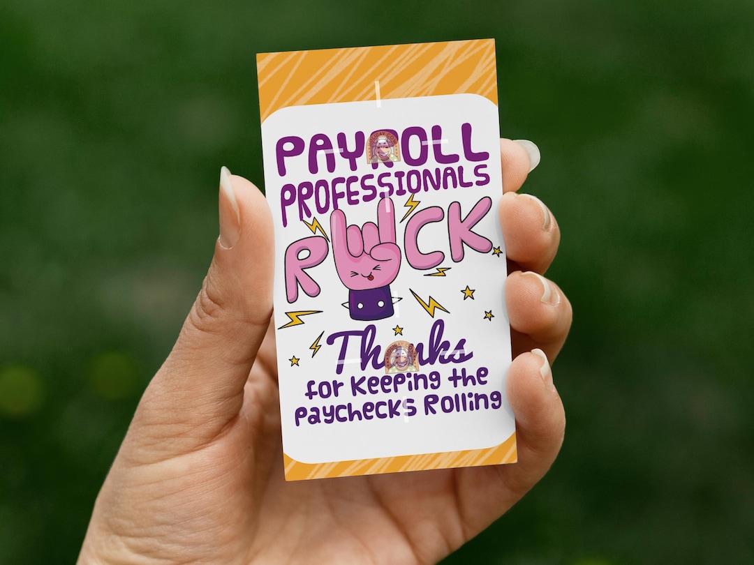 National Payroll Week Tag Printable, Payroll Week Gift Tags, Payroll ...
