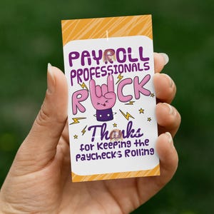 National Payroll Week Tag Printable, Payroll Week Gift Tags, Payroll ...