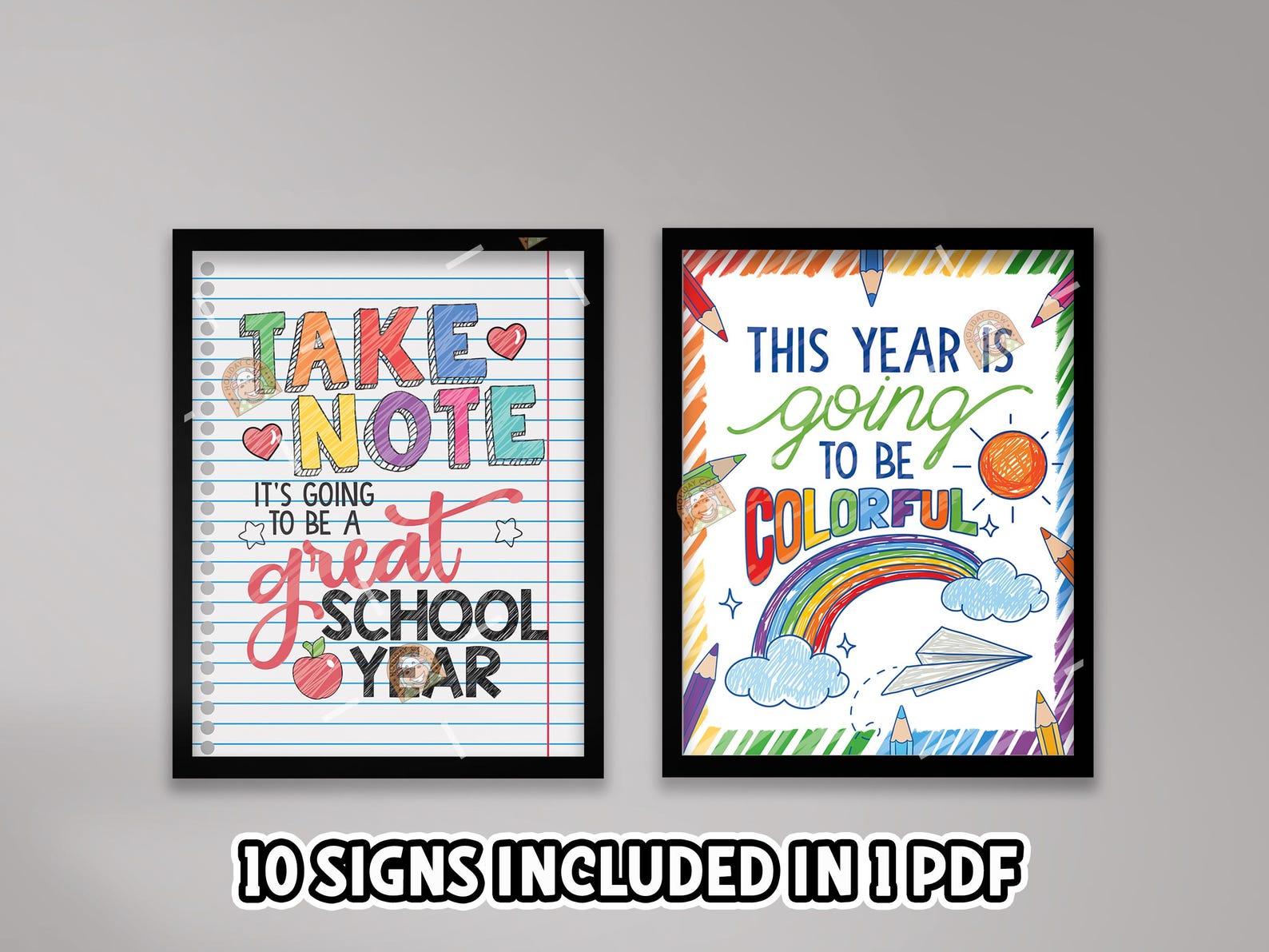 Back to School Sign First Day of School Classroom Decorations, First ...