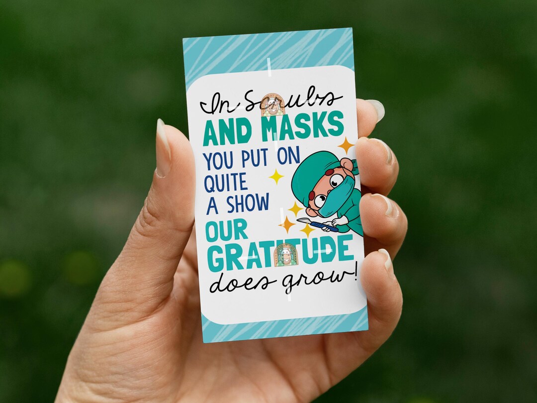 Surgical Tech Week Gift Tags Printable, Surgical Tech Appreciation Gift ...