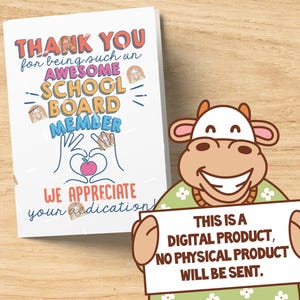 School Board Member Gifts, Printable School Board Recognition Month ...