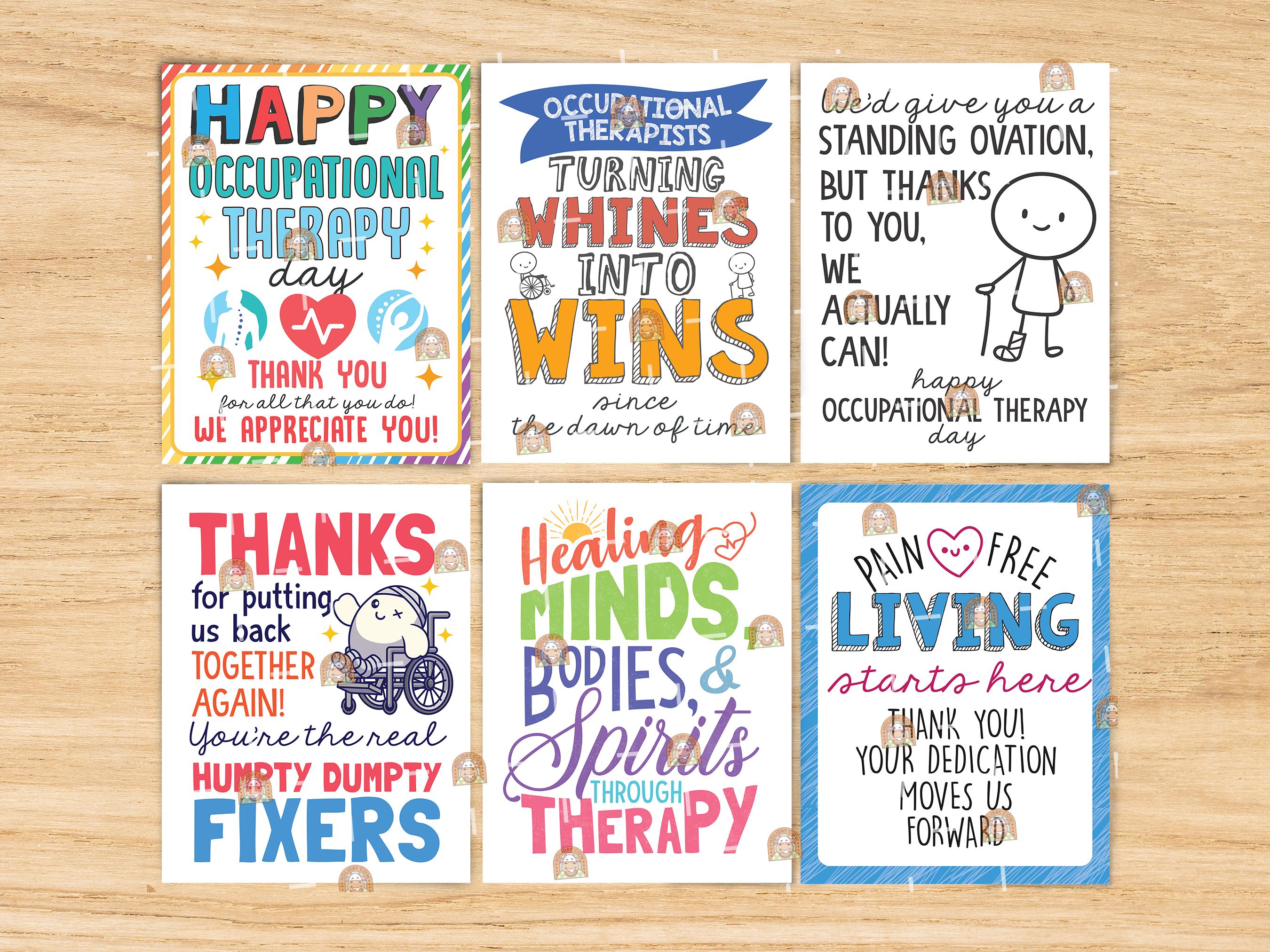 Occupational Therapy Day Signs Printable, Occupational Therapists Gift ...