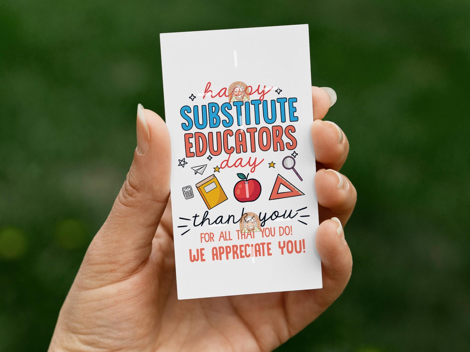 Printable Substitute Educators Day Tags, Substitute Teacher Thank You ...